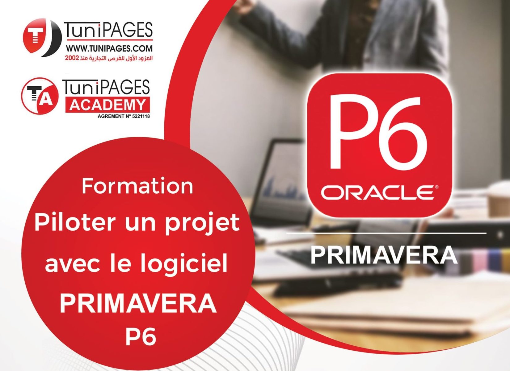 Formation en ligne : PRIMAVERA P6 - Tunipages
